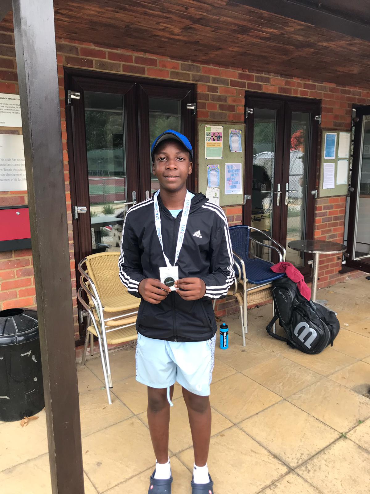 The Third Win on the British Junior Tennis Circuit for Anthony Burrows ...
